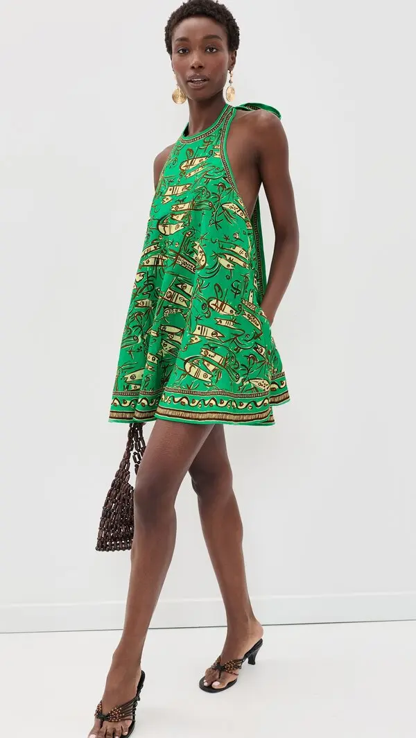ALEMAIS Fish Sticks Mini Dress