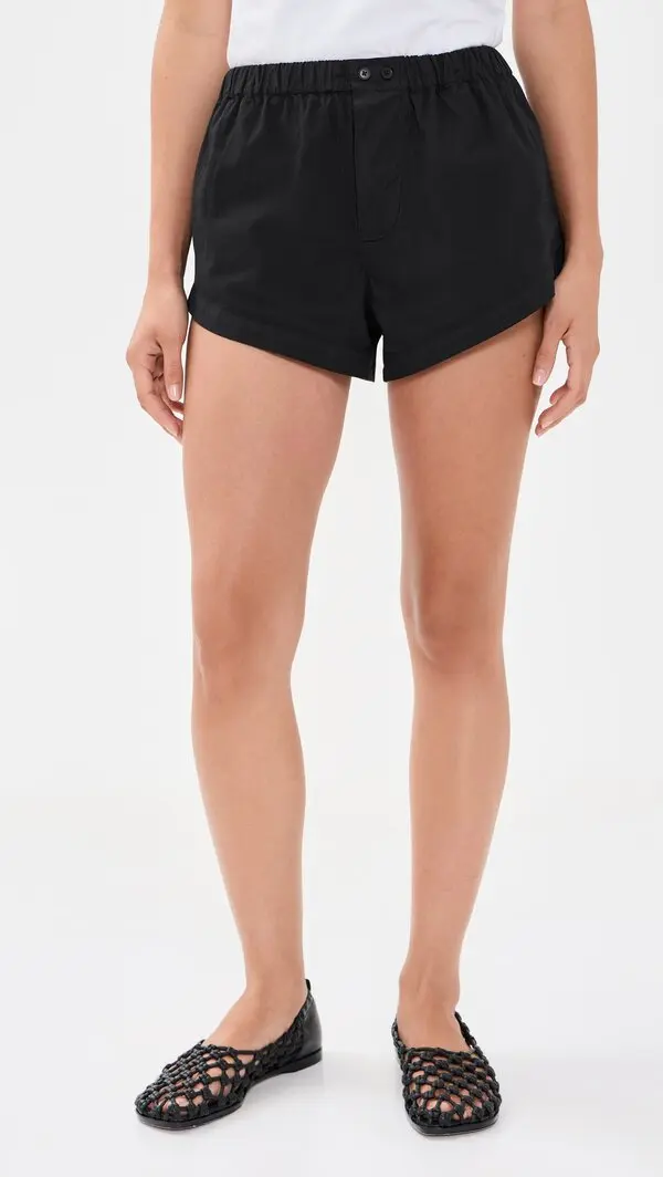 ALL THREE Celia Poplin Shorts