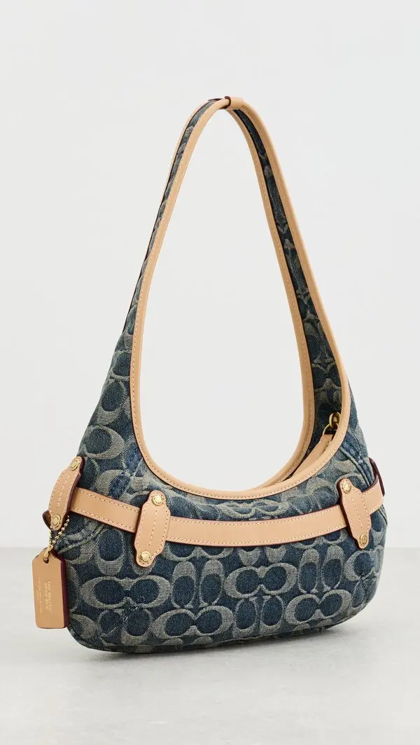 COACH Belted Ergo Signature Jacquard Shoulder Bag 26