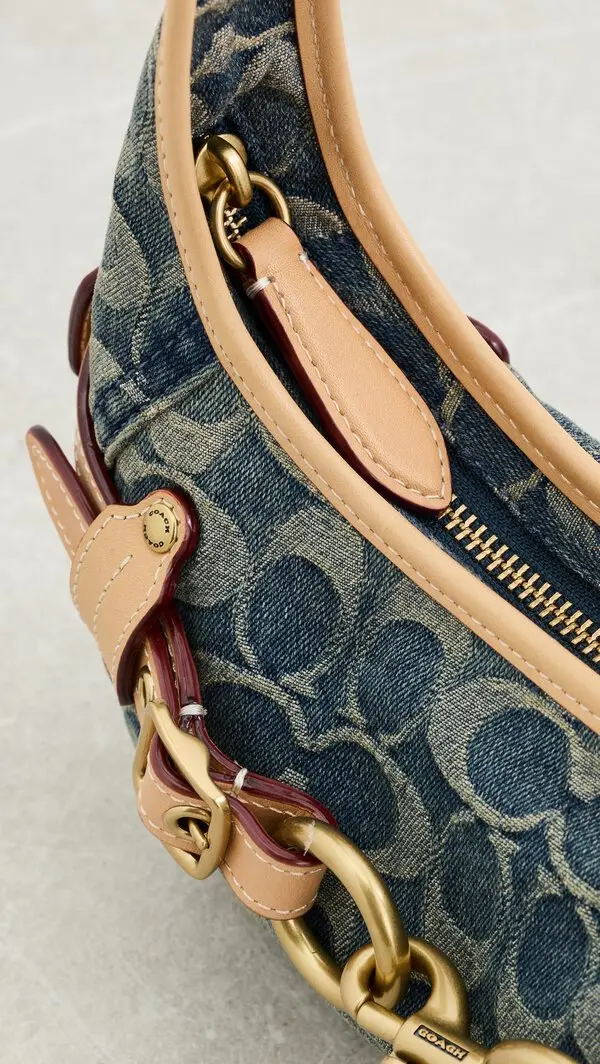 COACH Belted Ergo Signature Jacquard Shoulder Bag 26
