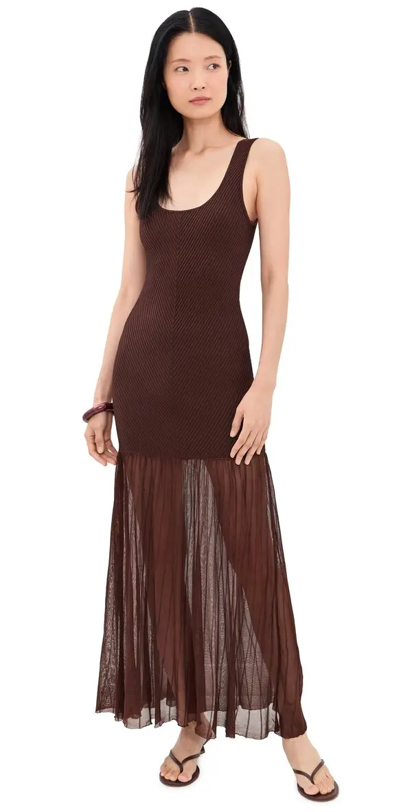 Astr The Label Glena Maxi Dress - Brown