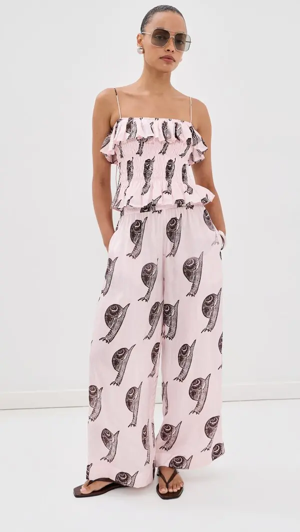 Alix Of Bohemia Margie Snail Study Silk Pants