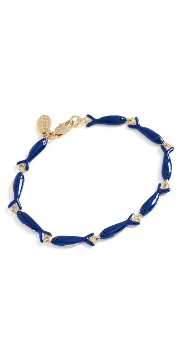 Clare V. Enamel Sardine Bracelet