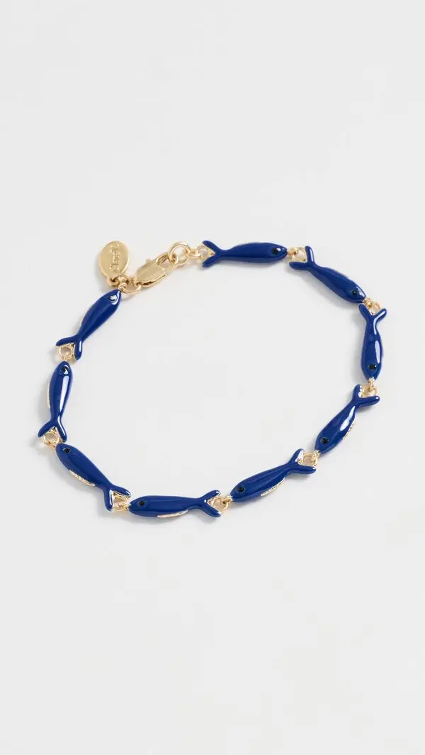 Clare V. Enamel Sardine Bracelet