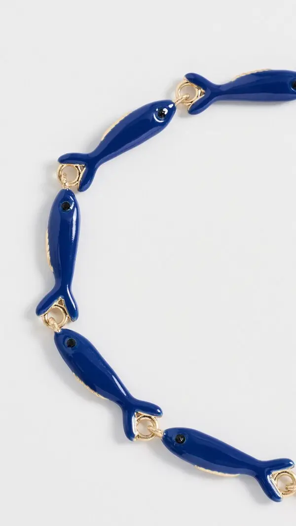 Clare V. Enamel Sardine Bracelet