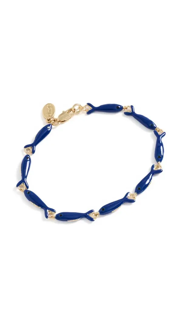 Clare V. Enamel Sardine Bracelet