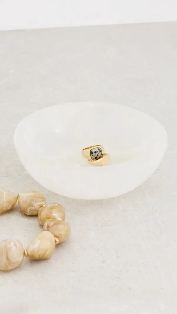 Jia Jia Selenite Round Bowl