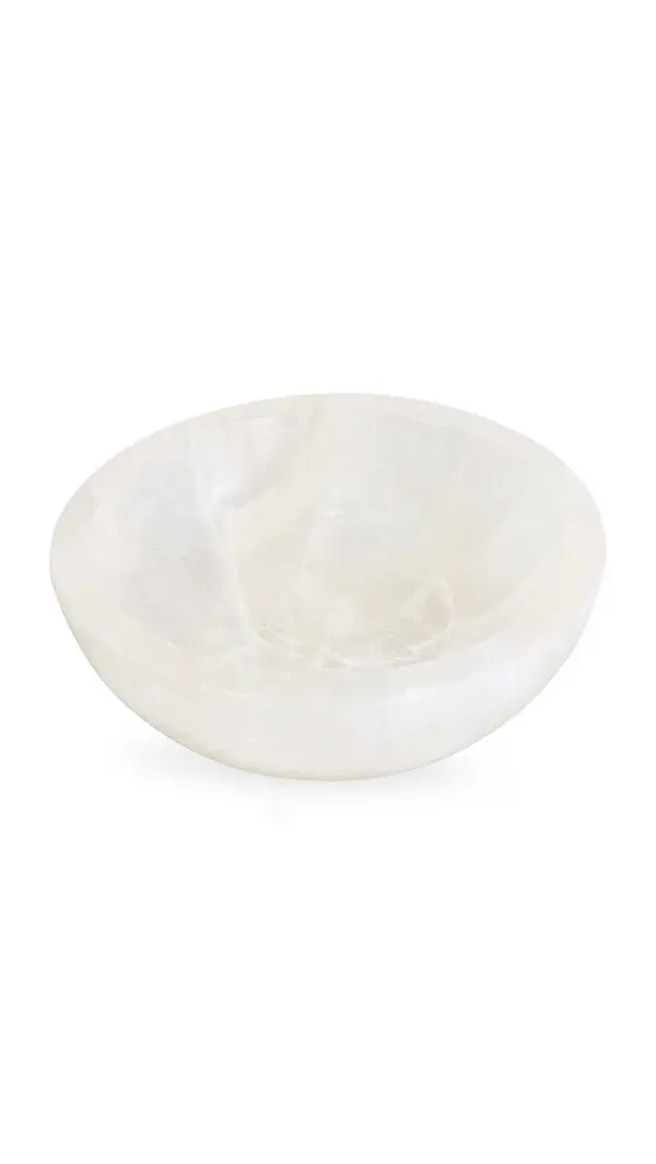 Jia Jia Selenite Round Bowl