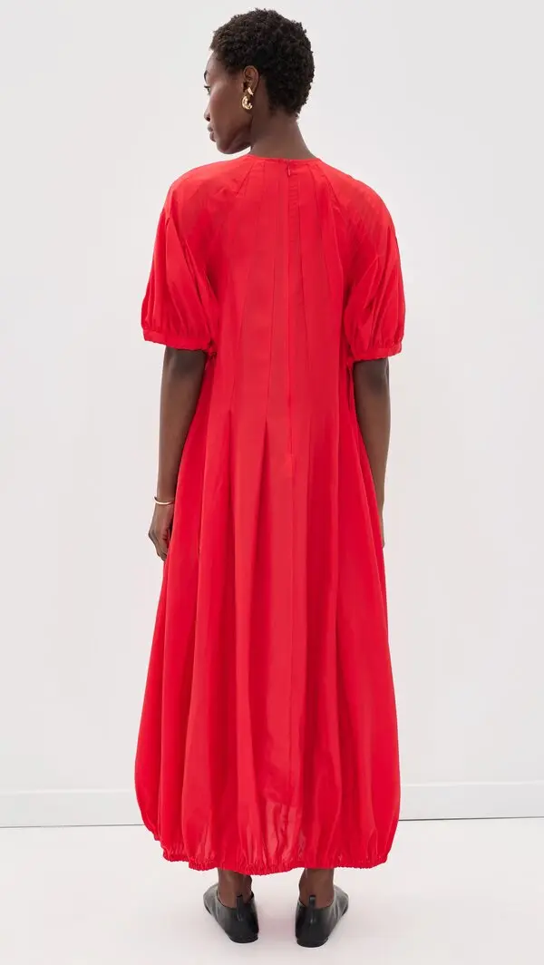 LEE MATHEWS Lily Silk Midi Dress