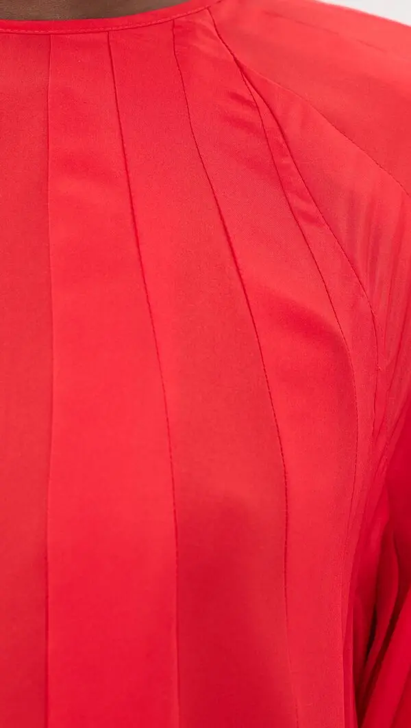 LEE MATHEWS Lily Silk Midi Dress