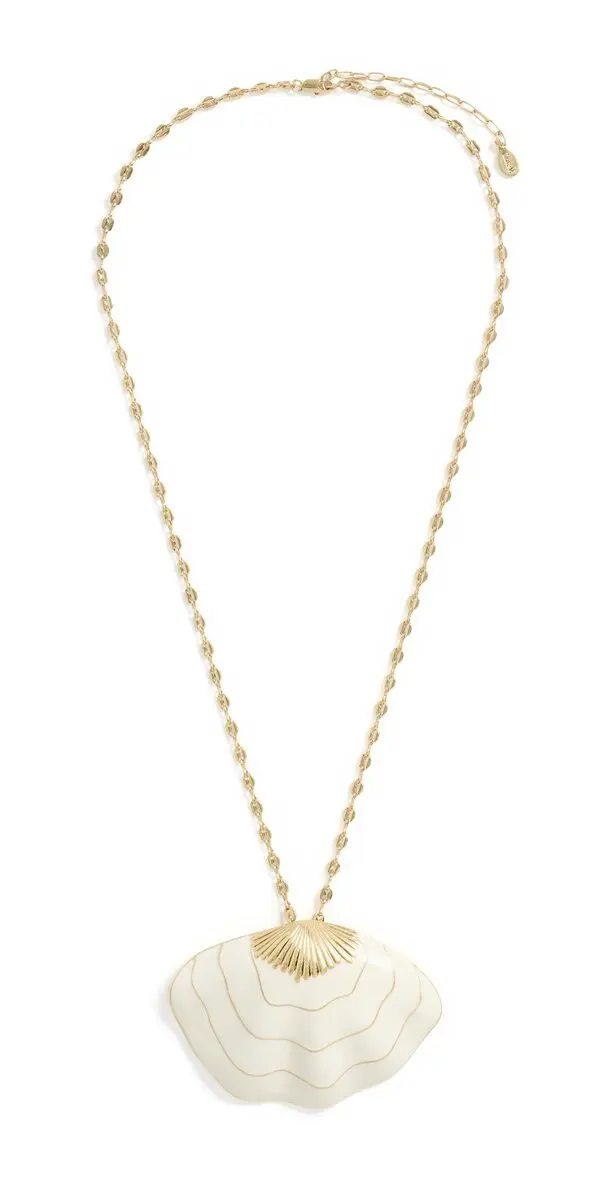 Clare V. Clamshell Pendant Necklace