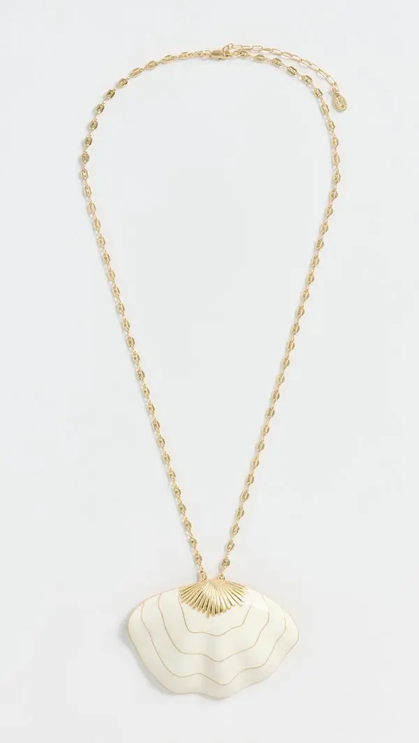 Clare V. Clamshell Pendant Necklace
