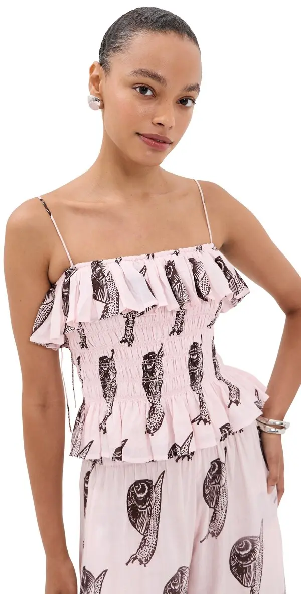 Alix Of Bohemia Claire Snail Study Silk Top