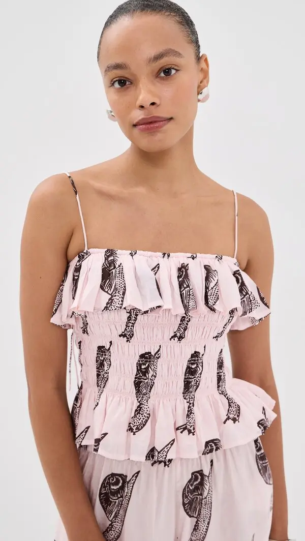 Alix Of Bohemia Claire Snail Study Silk Top