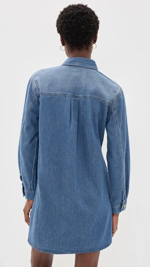 Z Supply Lucie Denim Mini Shirt Dress