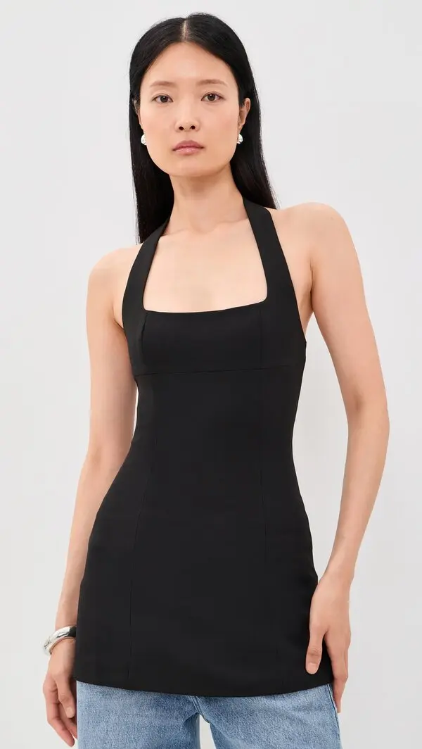 RUNAWAY THE LABEL Sable Halter Tailored Top