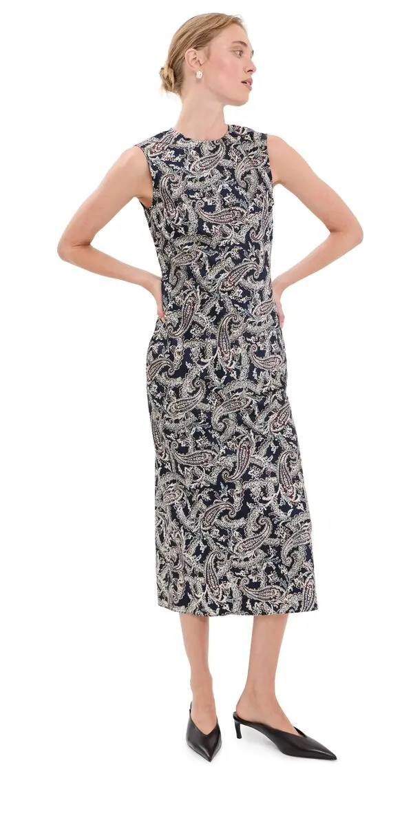 Veronica Beard Sleeveless Midi Gemma Dress
