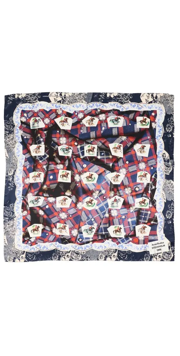 Acne Studios Volta Check Scarf