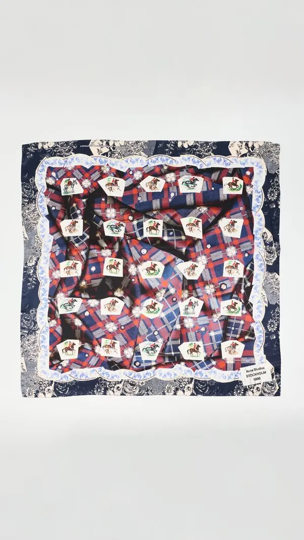Acne Studios Volta Check Scarf