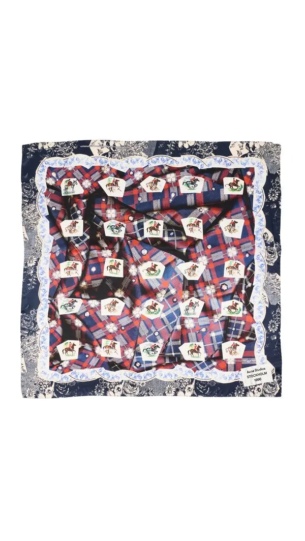 Acne Studios Volta Check Scarf