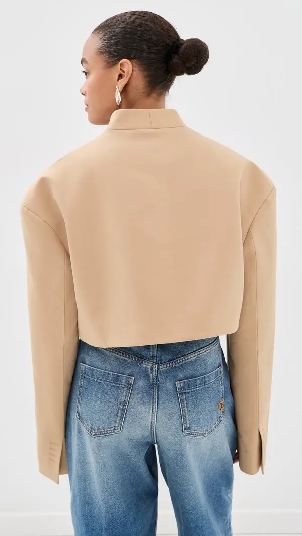 A.W.A.K.E. Mode A. W.a. K.e. Mode Cropped Tuxedo Jacket