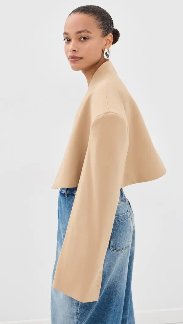 A.W.A.K.E. Mode A. W.a. K.e. Mode Cropped Tuxedo Jacket