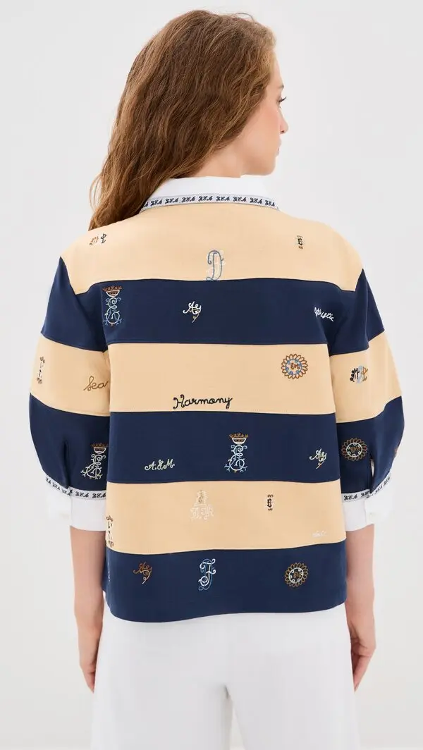 Sea Juliet Embroidered Rugby Top