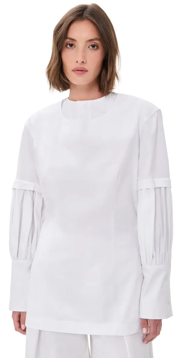 THE LATEST Camicia Doppia Blouse - White
