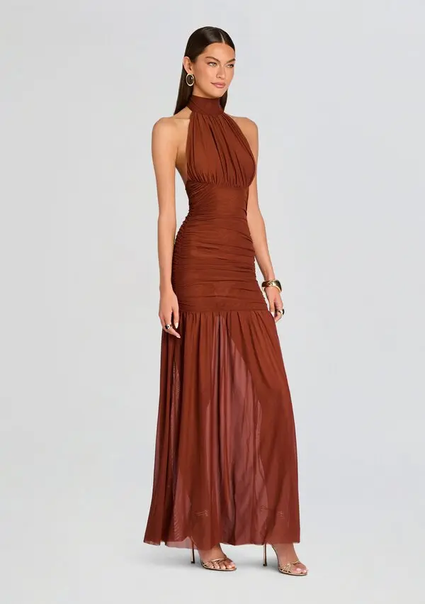 SEROYA Selina Mesh Maxi Dress
