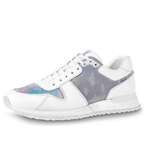 LOUIS VUITTON Run Away Sneakers 'white With Transparent Monogram - White/grey/blue