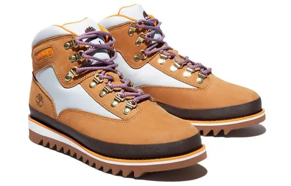 Timberland Vibram Euro Hiker Mid Boot - Yellow/white/brown