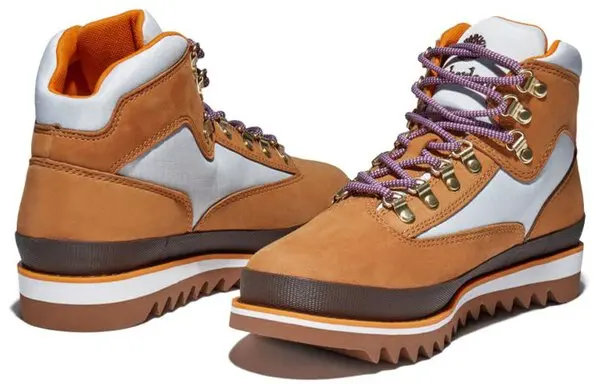 Timberland Vibram Euro Hiker Mid Boot - Yellow/white/brown
