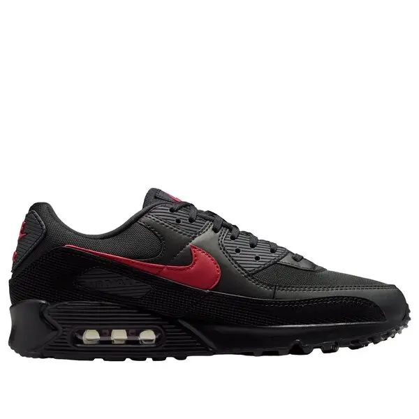 Nike Max 90 Low Top Sneakers - Black/black/hard Red