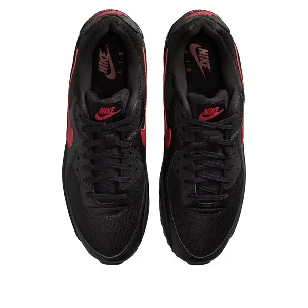 Nike Max 90 Low Top Sneakers - Black/black/hard Red