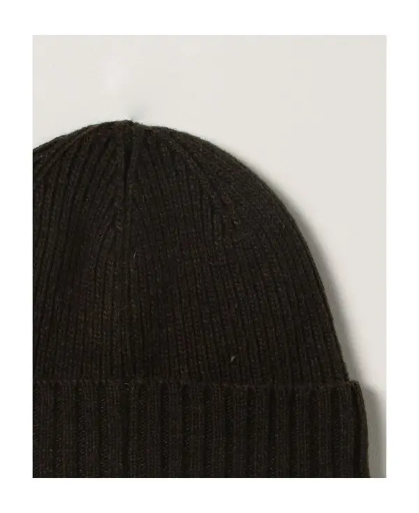 Barbour Logo Patch Ribbed Beanie