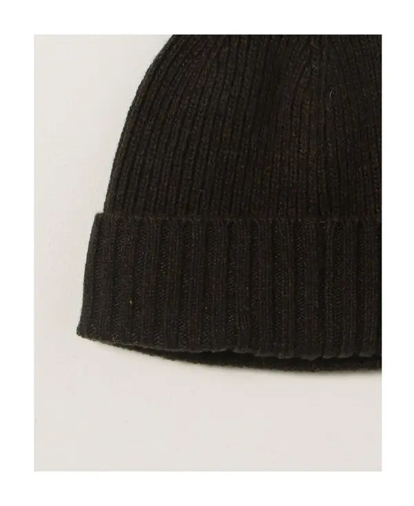 Barbour Logo Patch Ribbed Beanie