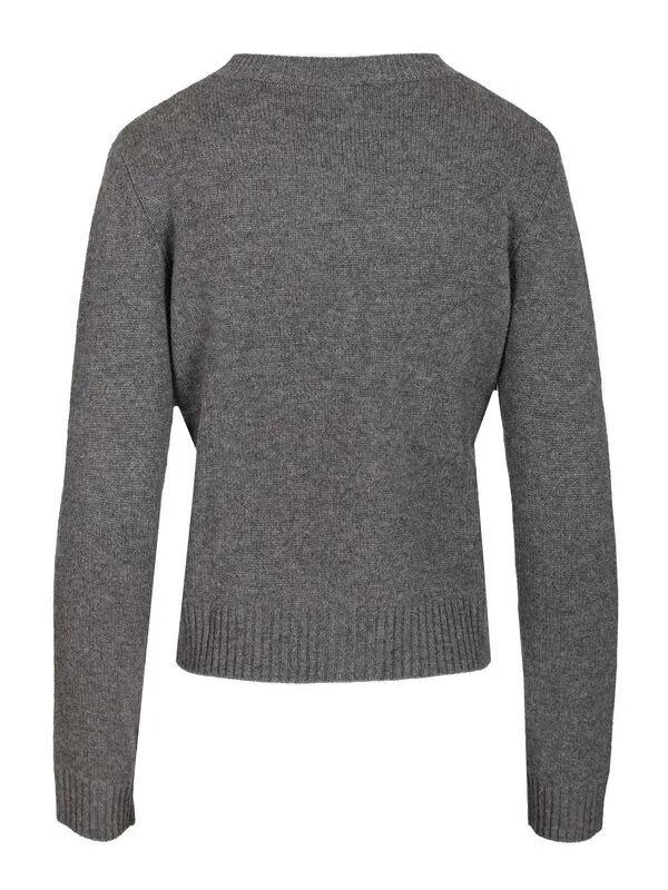 LISA YANG Long-sleeved Crew Neck Sweater - Gray
