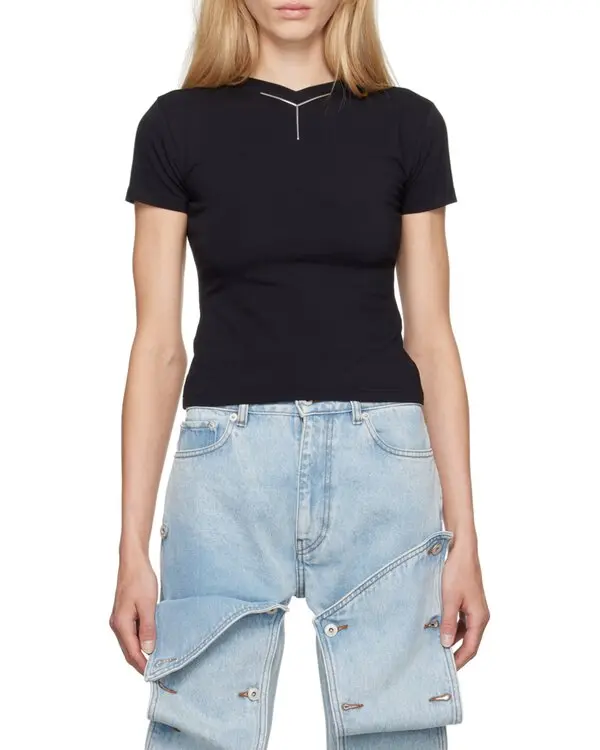Y/project Logo-appliqué T-shirt