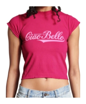 Balenciaga Ciao Bello Cropped T-shirt