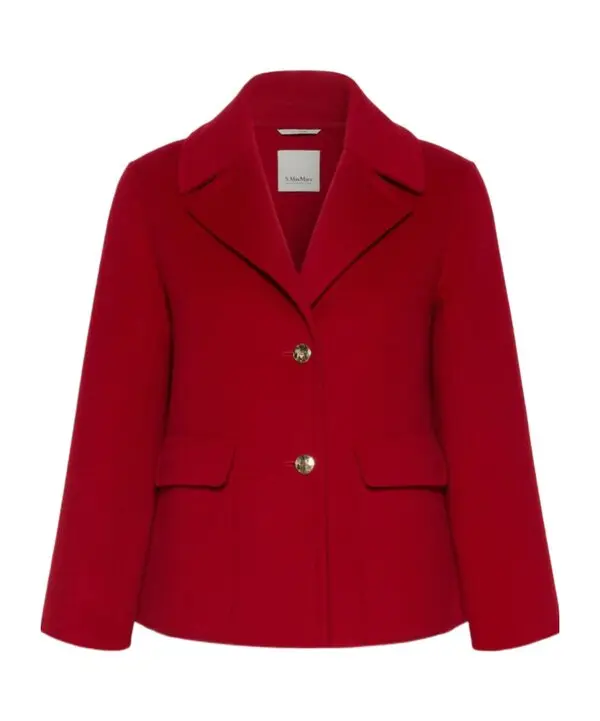 Max Mara Smmsissy Button-up Coat - Red