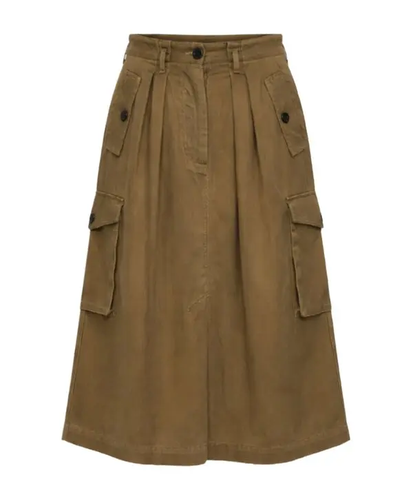 Dries Van Noten Workwear Skirt - Khaki