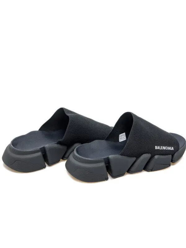 Balenciaga Speed 2.0 Recycled Knit Slide - Black