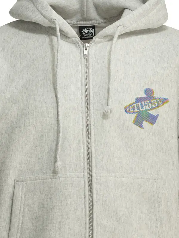 StÜssy Pixel Logo Zip Hoodies