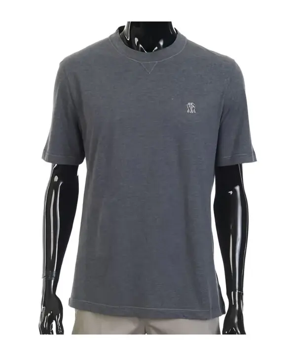 Brunello Cucinelli Logo Crewneck T-shirt
