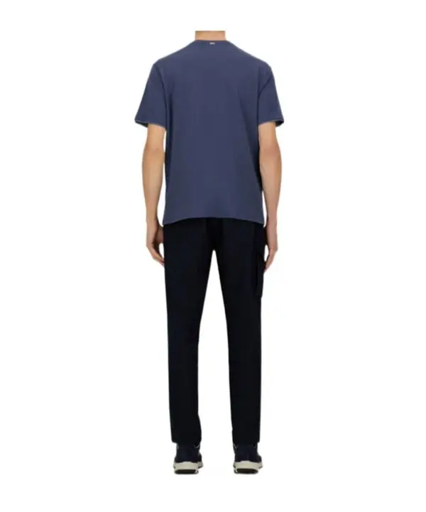 Herno Resort T-shirt In Lightweight Cotton Jersey And Stretch Nylon - Black