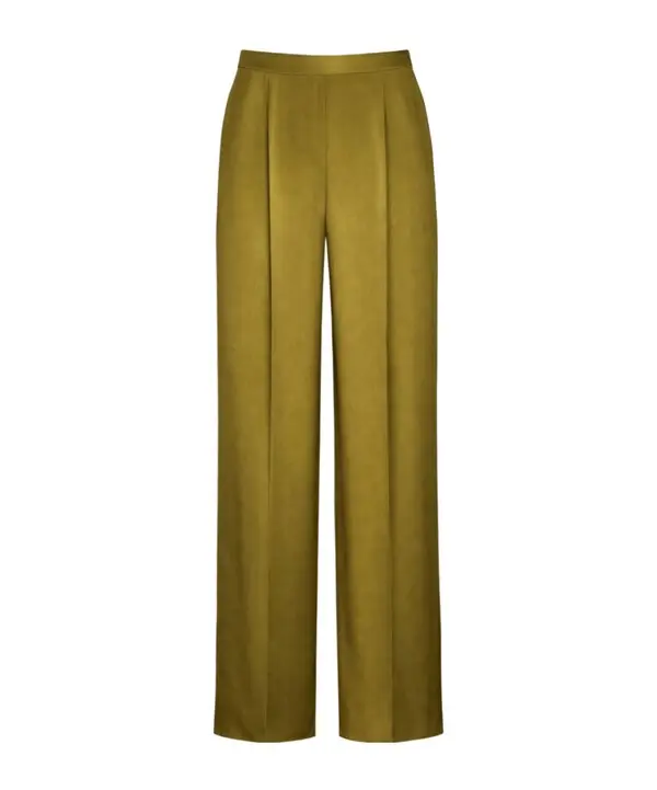 Max Mara Wide Leg Silk Trousers
