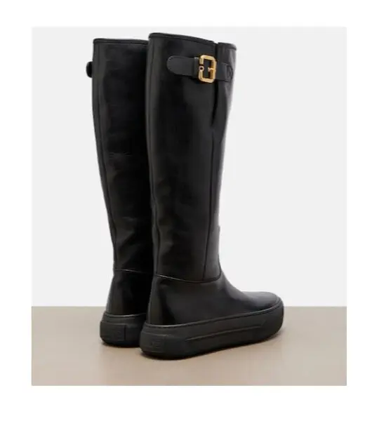Chloé Delia Leather Knee-high Boots