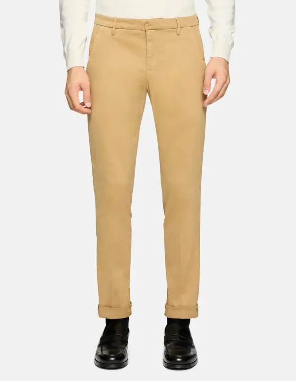 DONDUP Belted Cotton Pants