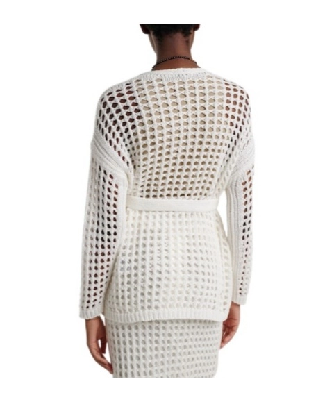 Max Mara Solid Color Cut-out Cardigan