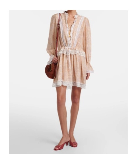 Chloé Floral Silk Charmeuse Minidress